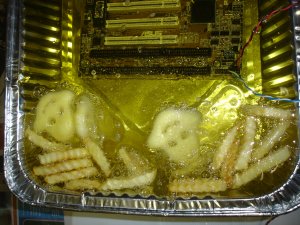 Working deep-fried PC shares a pan with french-fries - Boing Boing