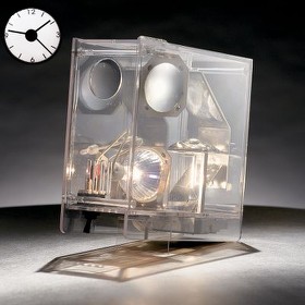 Clear acrylic projector-clock - Boing Boing
